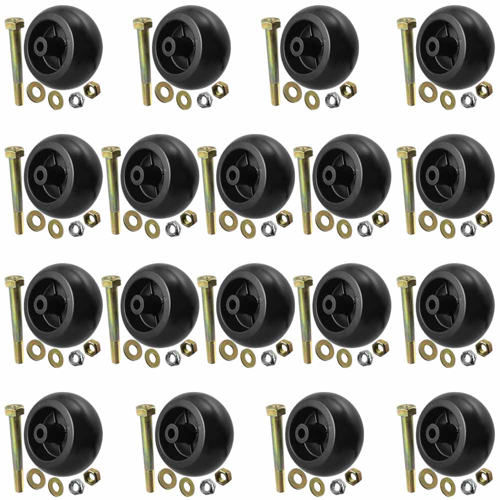 18Pk Mower Deck Wheels and Hardware Kit for Hustler Raptor SD Super Sp ...